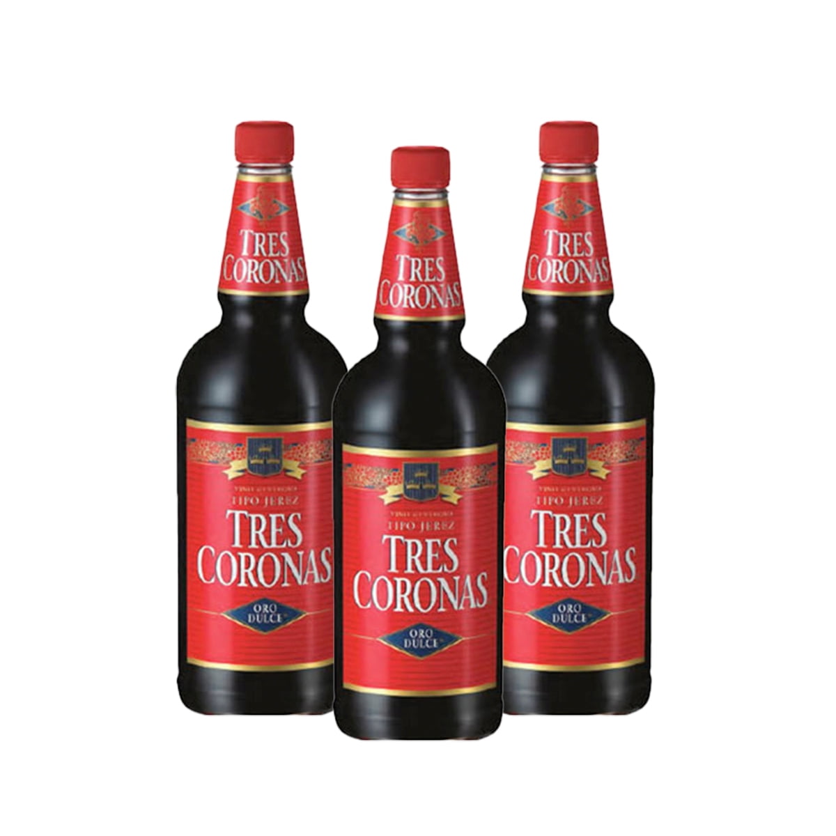 Pack De 3 Licor Tres Coronas Jerez 1Lt | Bodega Aurrera en línea