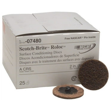 3M 7485 3 in. Scotch-Brite Roloc Brown Coarse Surface Conditioning Disc ...