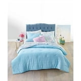 Whim By Martha Stewart Queen Cotton Bedding Set, Reversible 3-Pc. Watercolor Damask-Print Full ...