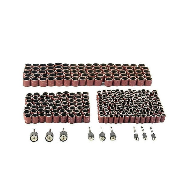 Sanding Drum Kit Sandpaper Ring Grinding Head Sandpaper Roll Rubber ...