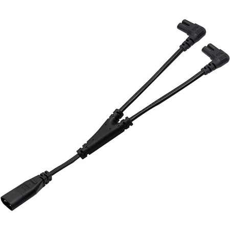 GINTOOYUN IEC 320 C8 to Dual C7 Y Splitter Power Cable Figure 8 Male to ...