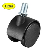 Furniture Casters 1.5 Inch Nylon M10 x 15mm Threaded Stem Swivel Caster ...