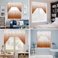 Abstract Ombre Swag Valance for Windows, Orange White Texture Swag ...