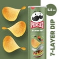 Pringles 7-Layer Dip Potato Crisps Chips, Lunch Snacks, 5.5 oz Canister ...