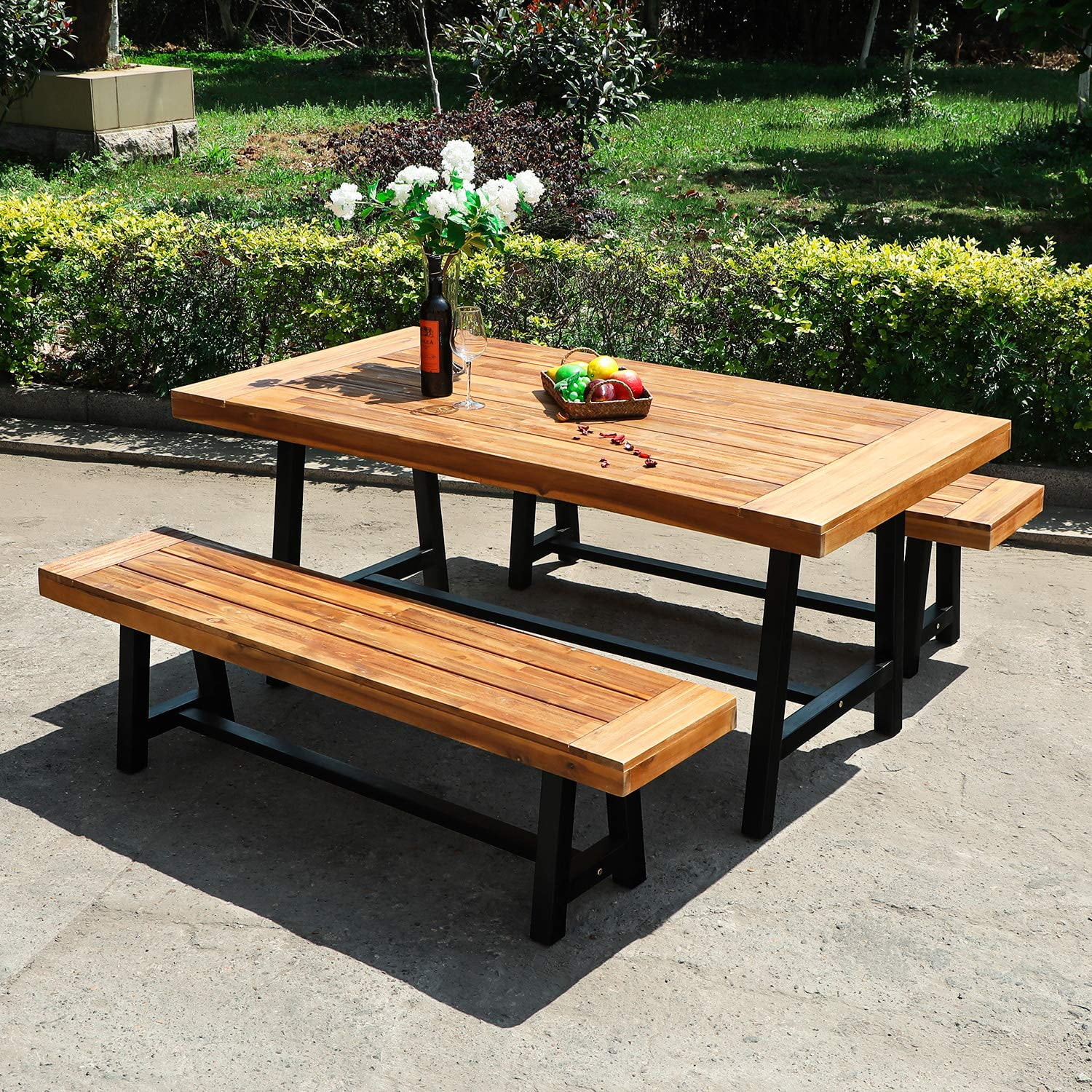 Outdoor Benches Weatherproof Sophia & William Outdoor Bench Garden ...
