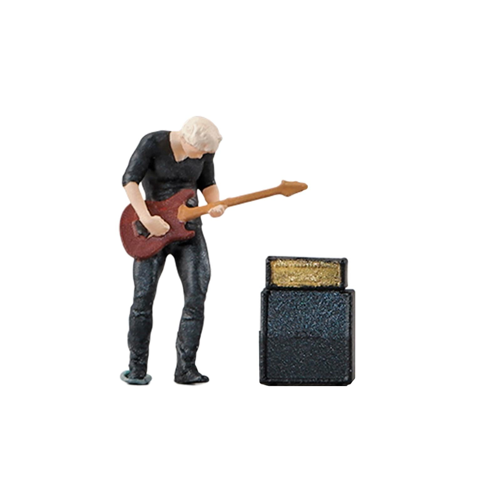 1/64 Scale People Model, Bassist People Figurine, with Audio Model ...