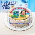 7.5 Inch Lilo And Freind Cake Topper – Round Edible Birthday Cake ...