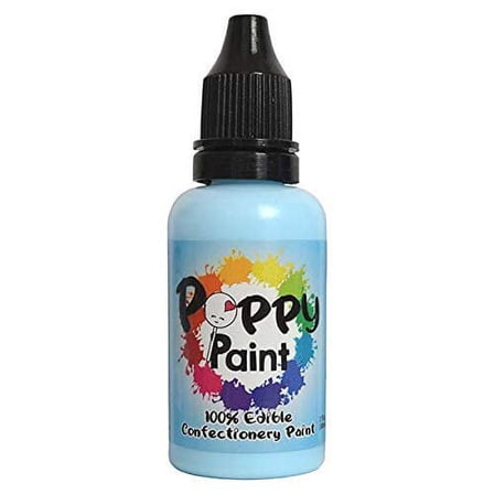 Poppy Paints, White Fast Drying Edible Paint for Cake Pops, Cookies ...