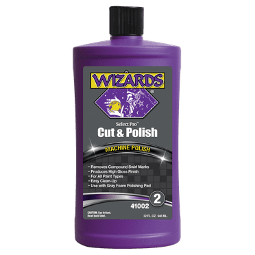 Wizards Turbo Cut Compound - Removes 1200 to 1500 Scratches - Renews ...