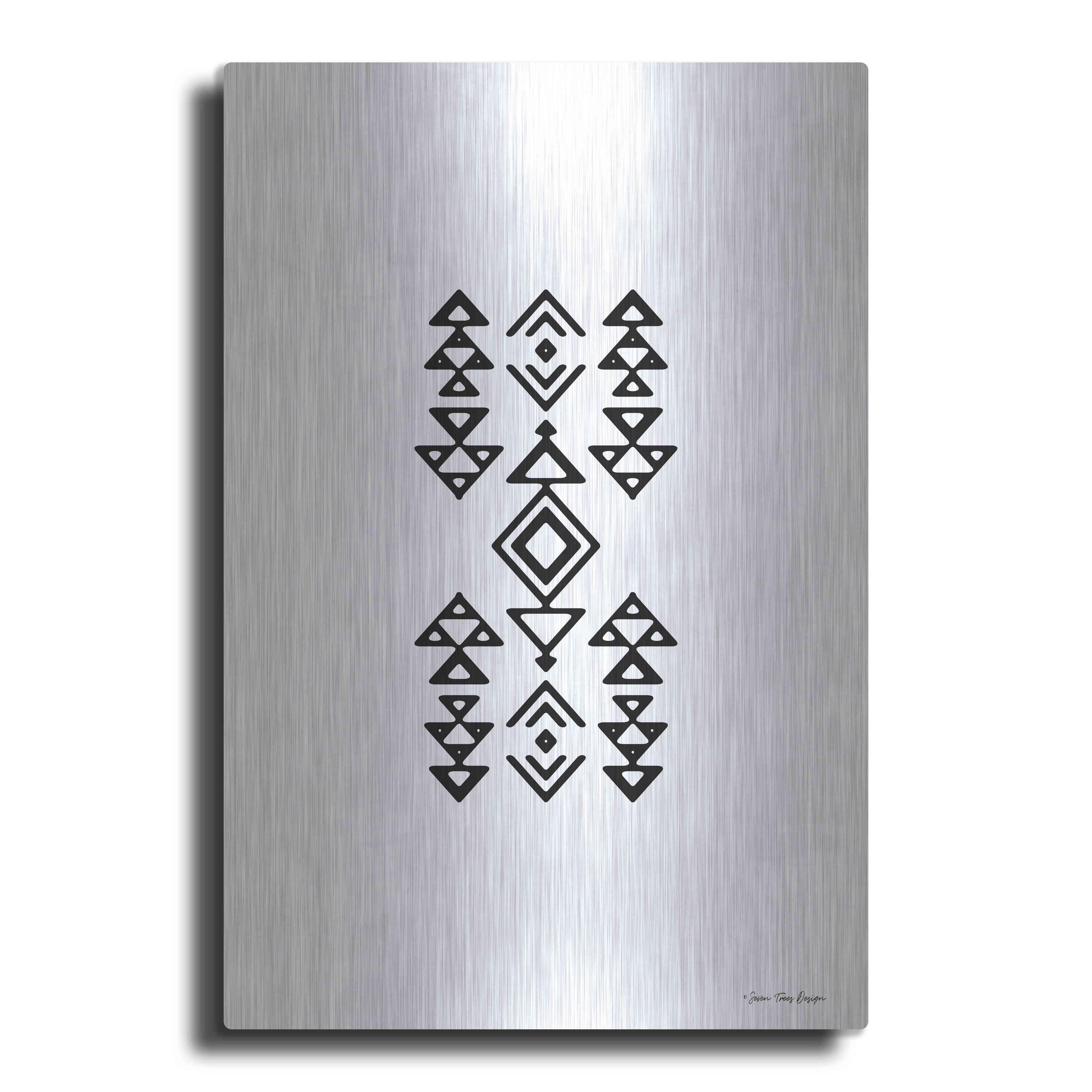Luxe Metal Art 'Aztec Art II' by Seven Trees Design, Metal Wall Art, 12 ...