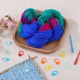 1roll Acrylic Fiber Yarn Gradient Color Yarn Colorful 2-3mm 50g/roll ...