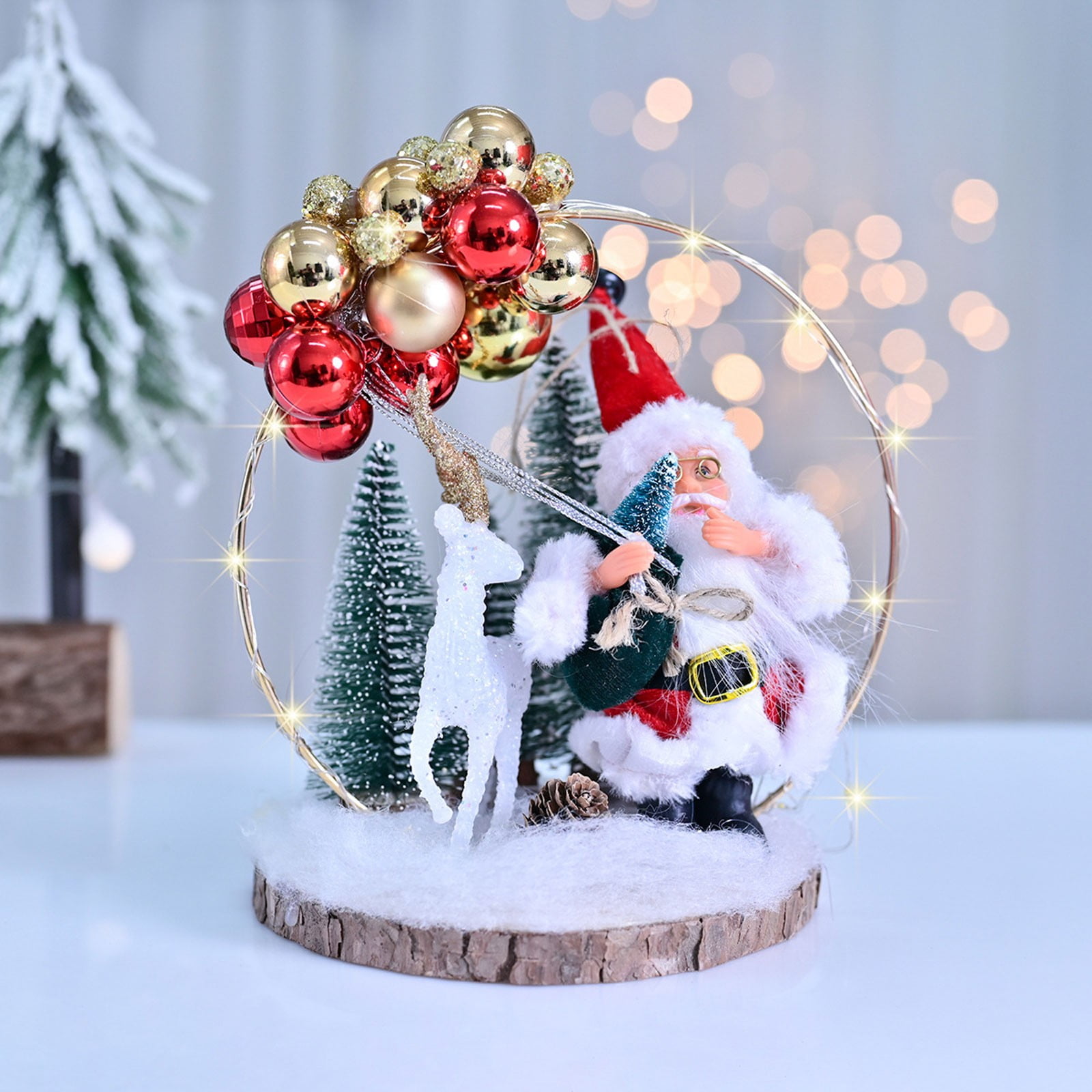 Click here for Wzzjkit Christmas Wreath Hanging Scene Arrangement... prices