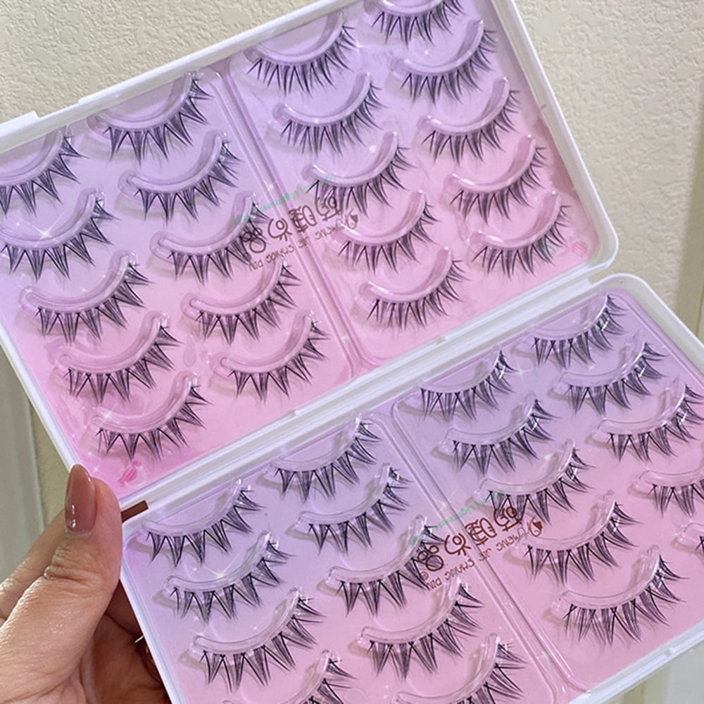 20 Pairs Long Comic Soft Eyelashes Long Dramatic Bushy Curling Thick ...