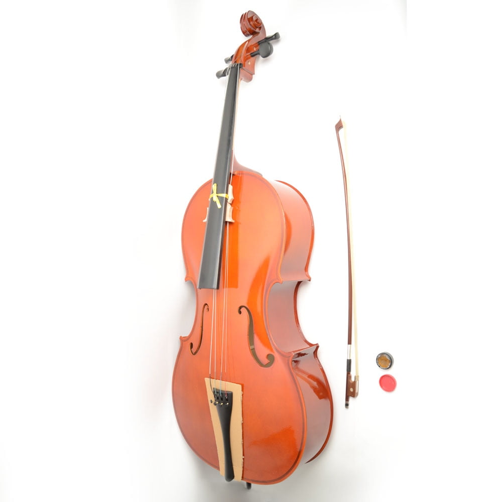 Hassch 4/4 Acoustic Cello Set Full Size 4-Strings Cello with Case Bow ...