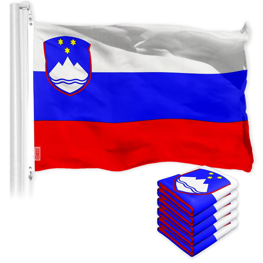 G128 5 Pack: Slovenia Slovenian Flag | 3x5 Ft | LiteWeave Pro Series ...