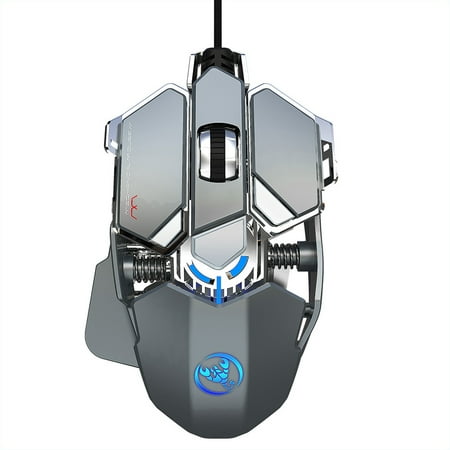 HXSJ J600 Wired Gaming Mouse Nine-key Macro Programming Mouse with Six ...