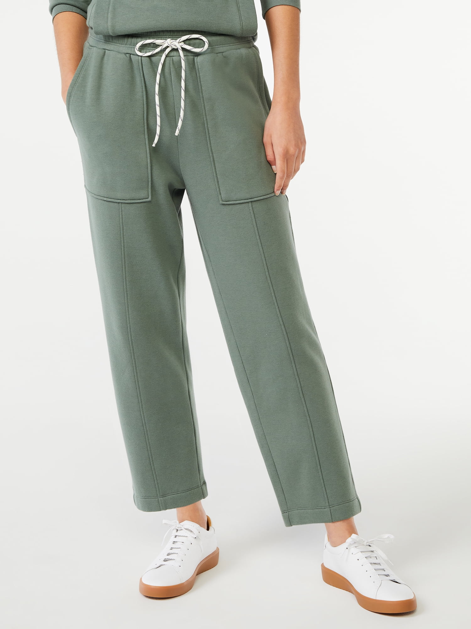 Free Assembly Women's Patch Pocket Sweatpants, 25” Inseam, Sizes XS ...