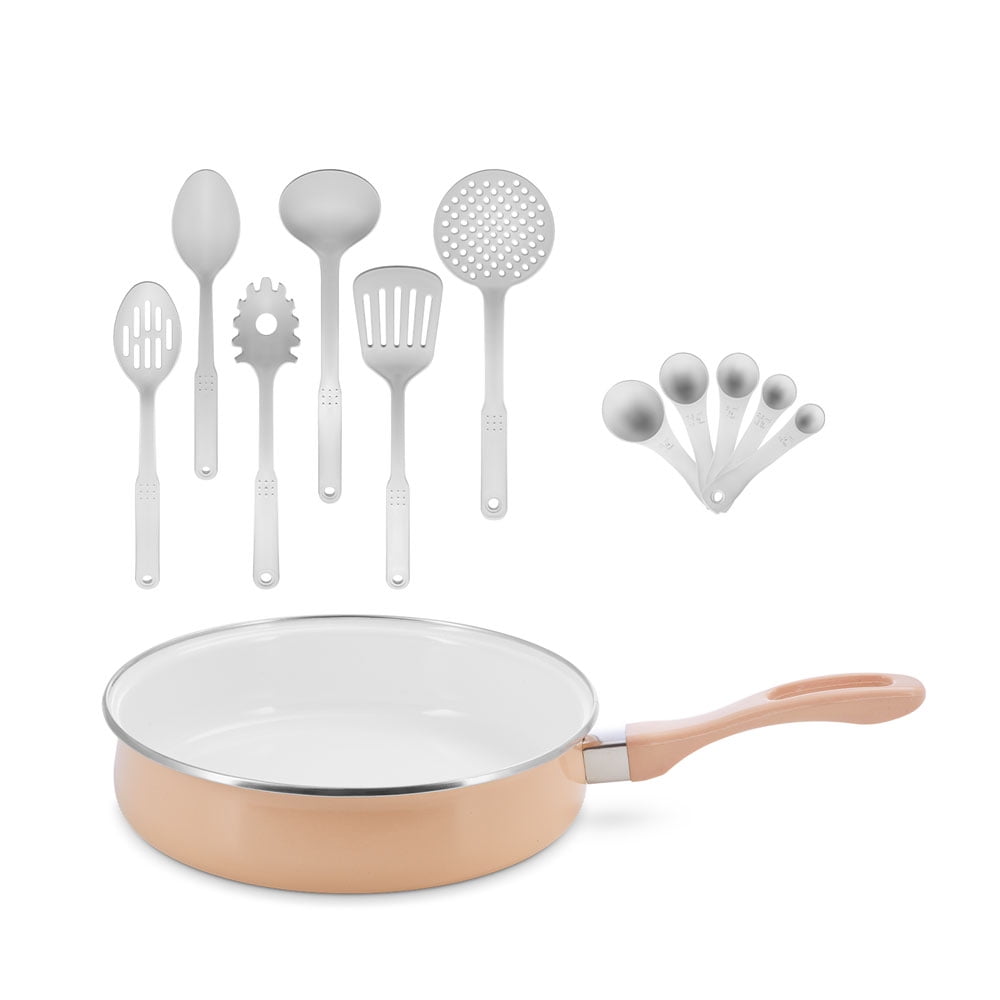 SARTEN DE 24 CM + ACCESORIOS SOFIA COLORS 7 PIEZAS | Walmart en línea