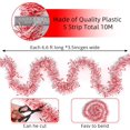 33ft Christmas Tinsel Candy Cane Hanging Garland for Tree & Fireplace ...