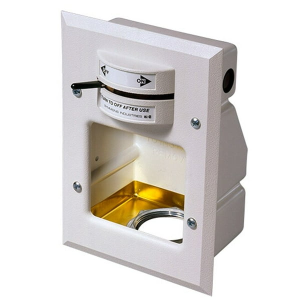 Symmons W-602-X Laundry-Mate Shut Off Valve In-Wall with Stop Single ...