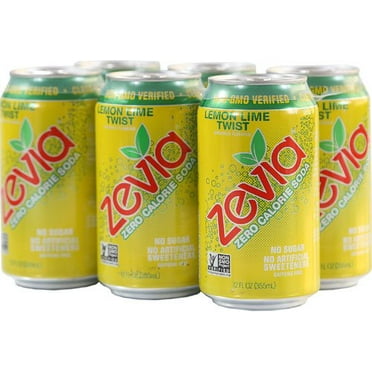 Zevia Zero Calorie Soda, Lemon Lime Twist, 12 fl oz (Pack of 24) - Walmart.com