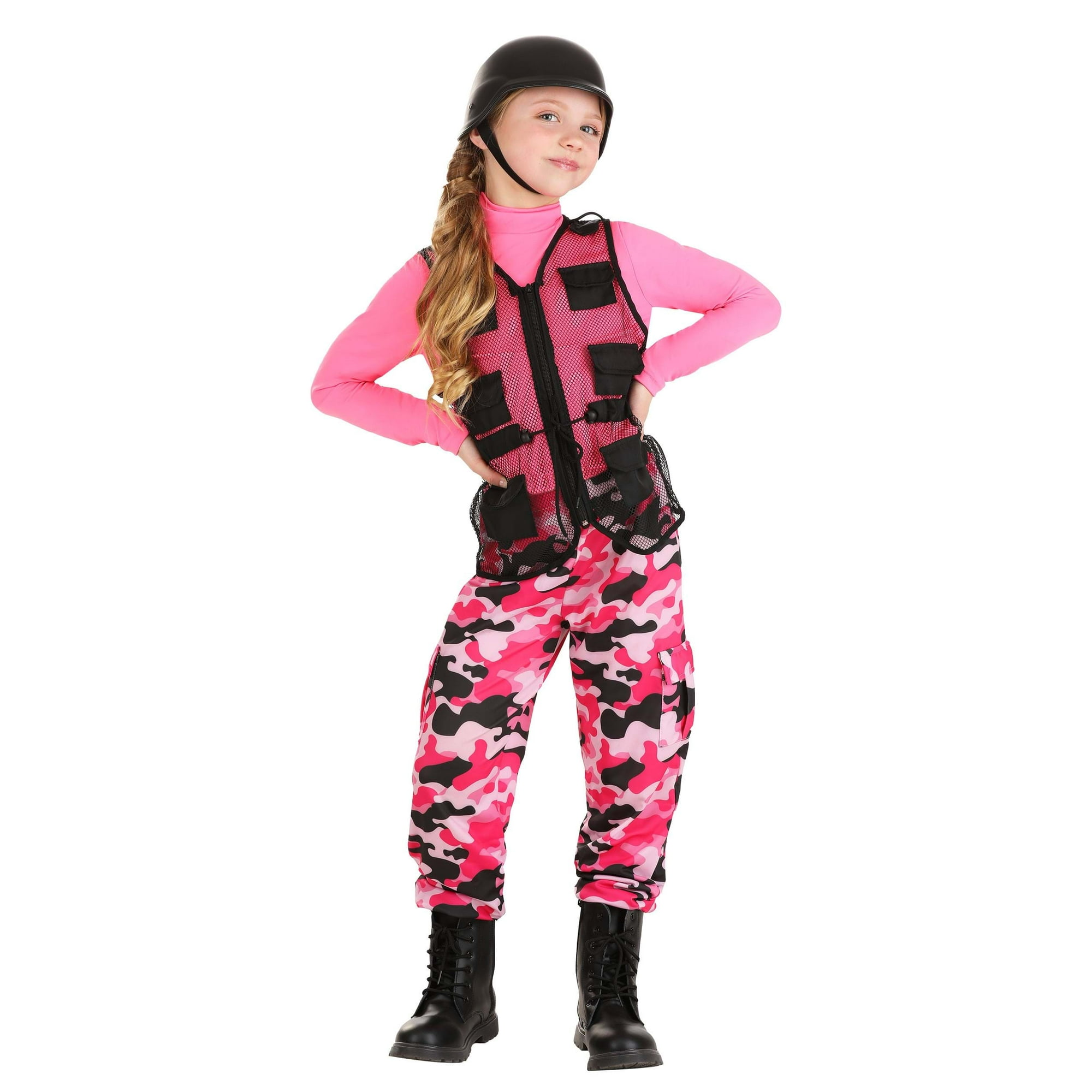 Click here for Fun Costumes Kids Pink Camo Trooper Costume S prices