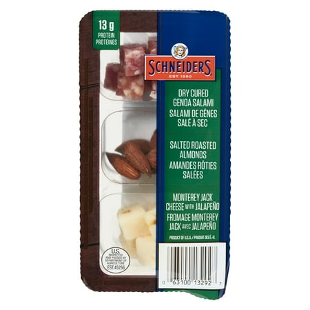 Schneiders Genoa Salami Roasted Almonds and Monterey Jack Cheese with ...