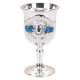 2Pcs Chalice Goblet Metal Shot Glasses Engraving Rose Flower Wine Cup ...