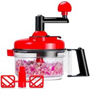 OhhGo Multi-Functional Manual Food Processor, 8 Cup Hand-powered Crank ...