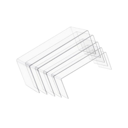 Acrylic Display Risers Clear Stand Set of 5 risers stand shelf Medium ...