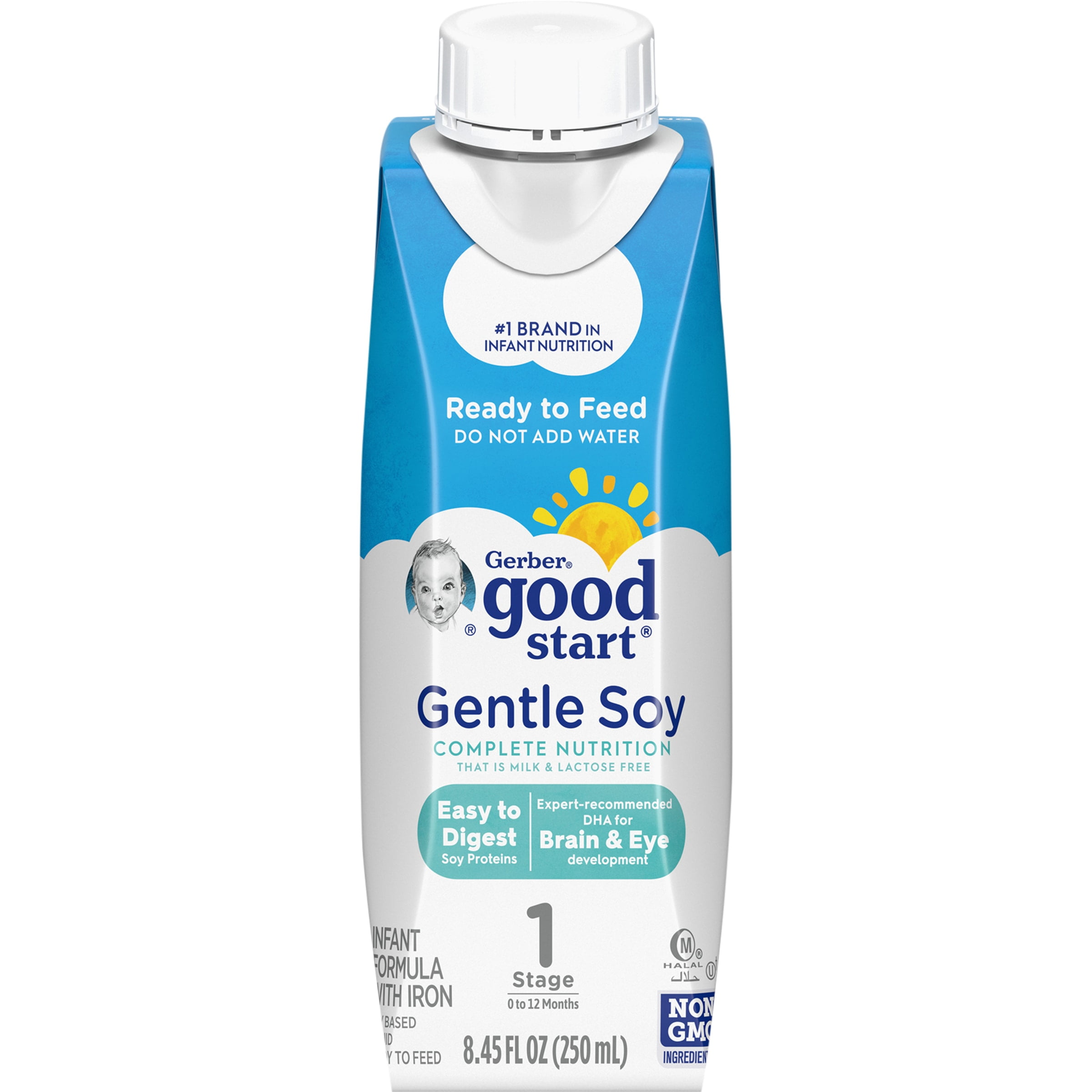 (Pack of 4) Gerber Good Start Soy Non-GMO Ready to Feed Liquid Infant ...