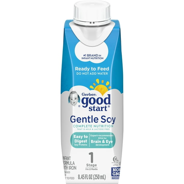 (Pack of 4) Gerber Good Start Soy Non-GMO Ready to Feed Liquid Infant ...