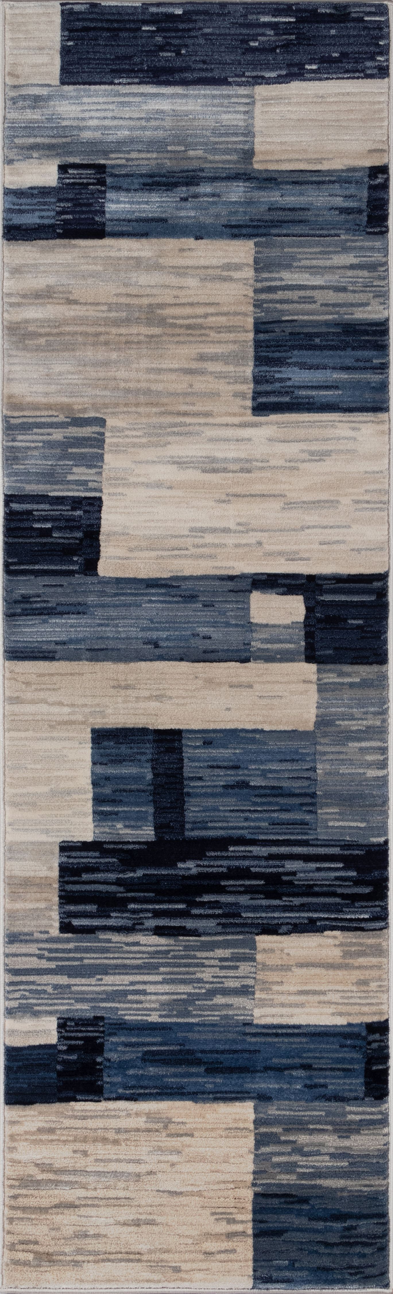 Momeni Geometric Contemporary Runner Rugs, Blue - Walmart.com