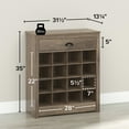 Prepac Shoe Storage Cabinet - 16 Cubbies, Slim Drawer - Walmart.com