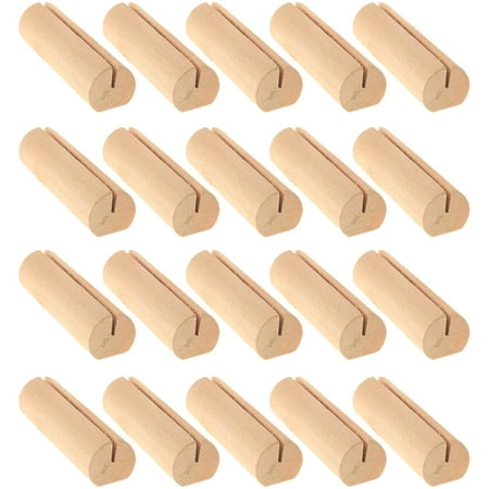 20 Pieces Wood Table Card Stand Wood Place Card Holders Wood Table ...