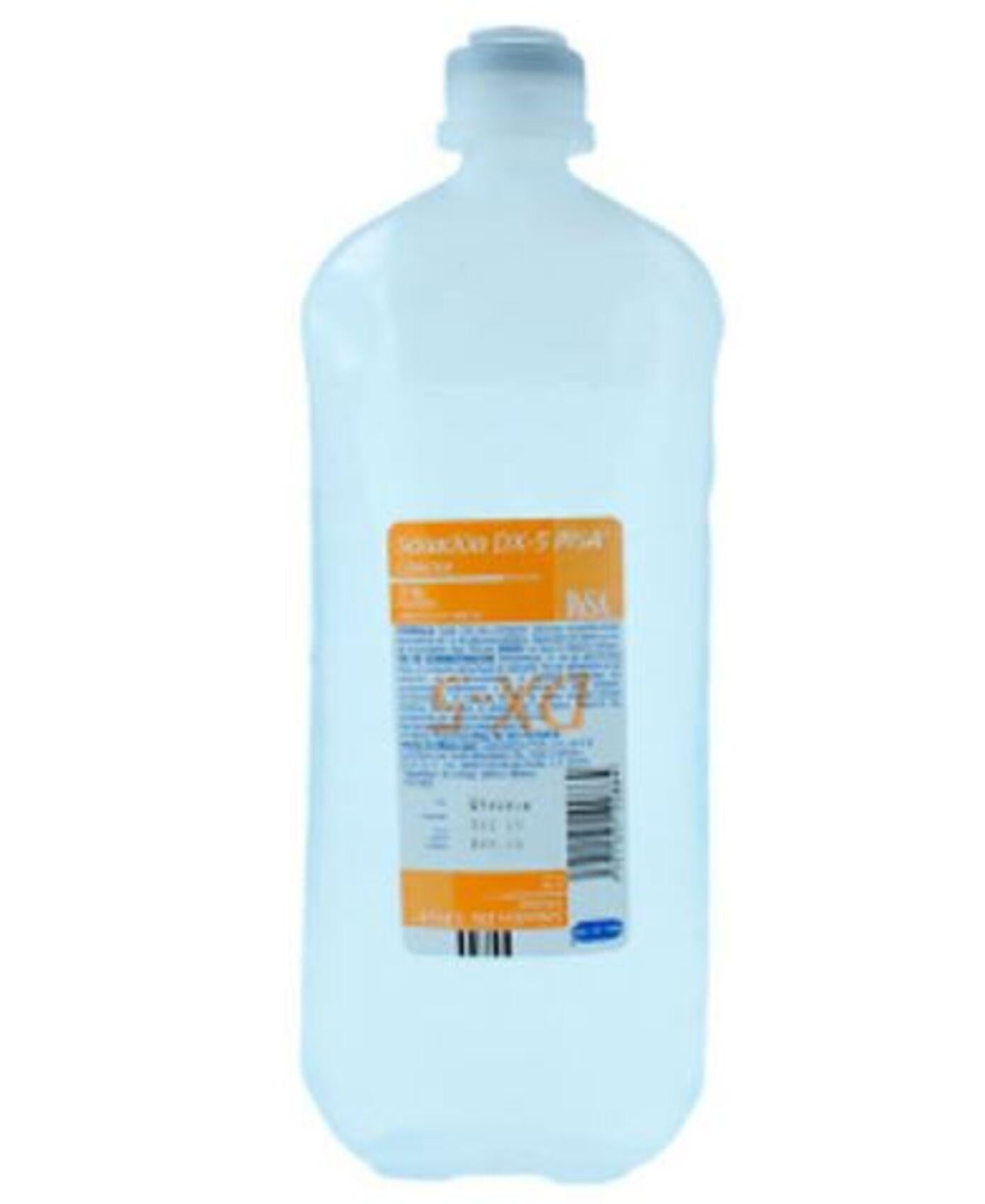 Caja con 12 Pzas Solución Glucosada DX-5 De 1000 Ml Pisa Pisa ...