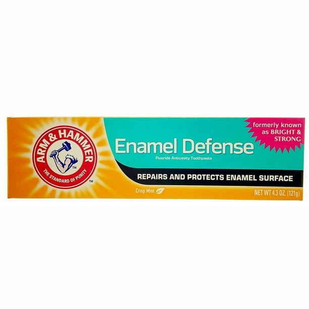 ARM & HAMMER Bright & Strong Truly Radiant Toothpaste, Crisp Mint, 4.3 ...