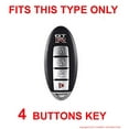 Dobrev Black 4 Buttons Silicone Case Protector Key Fob Smart Car Remote ...