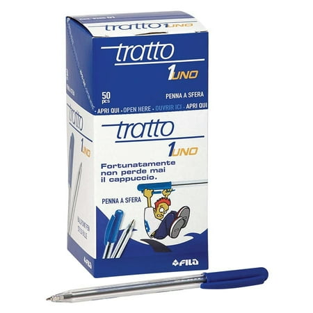Dixon F838301 Tratto-1 Retractable Ball Pen blue (Pack of 50) - Walmart.ca
