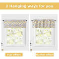 DriftAway Trellis Rod Pocket Light Filtering Valances, 52" x 18 ...