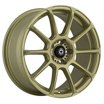 RTX INK 17X7.5 5-100/114.3 42P C73.1 GOLD MCH Wheel - Walmart.com