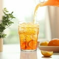 14-Ounce Plastic Tumblers Set of 6, Clear Reusable Drinking Cups ...