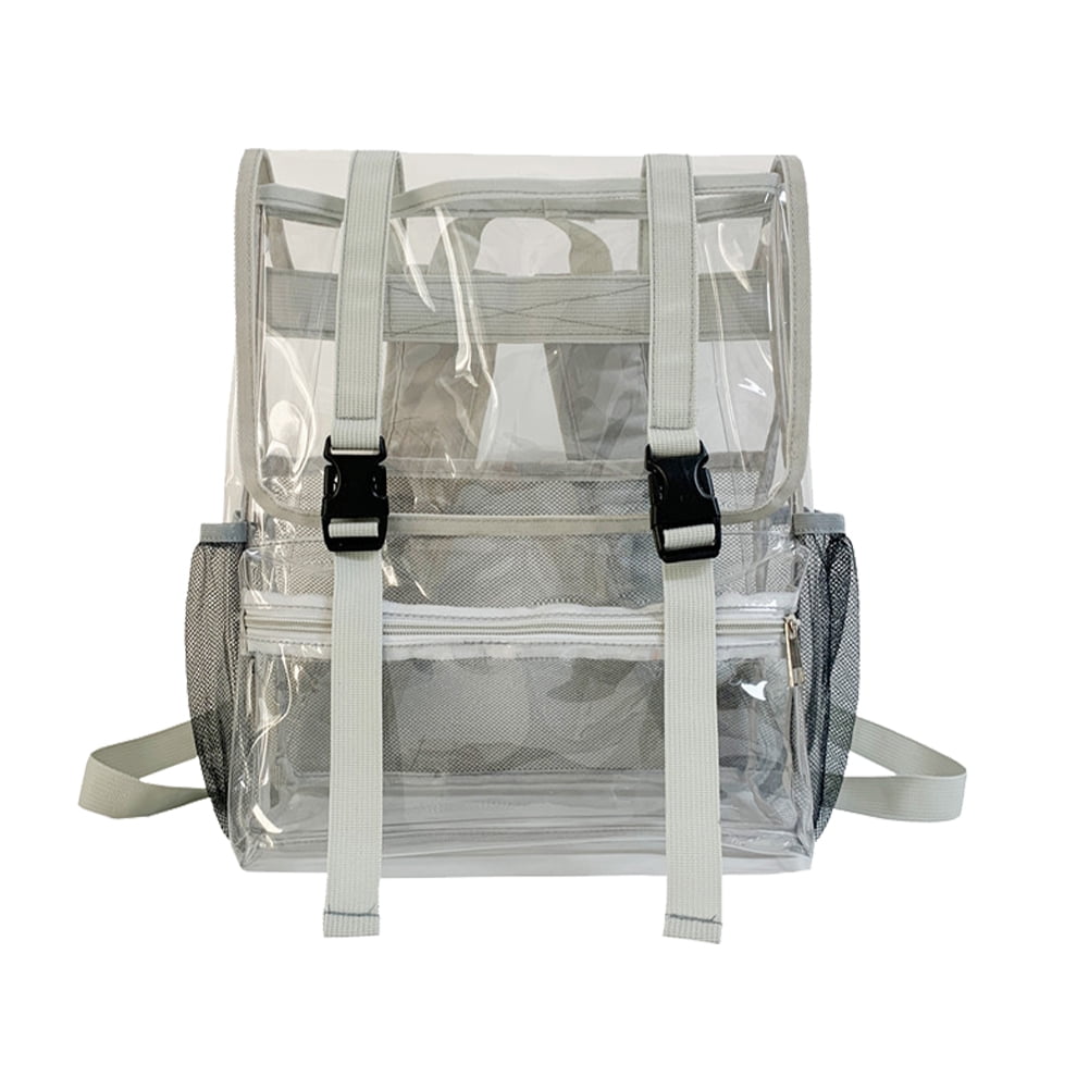 Yucurem Transparent PVC Student Backpack Large Capacity Sports Knapsack ...