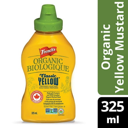 French's, Organic Yellow Mustard, 325ml, Flavour for All - Walmart.ca
