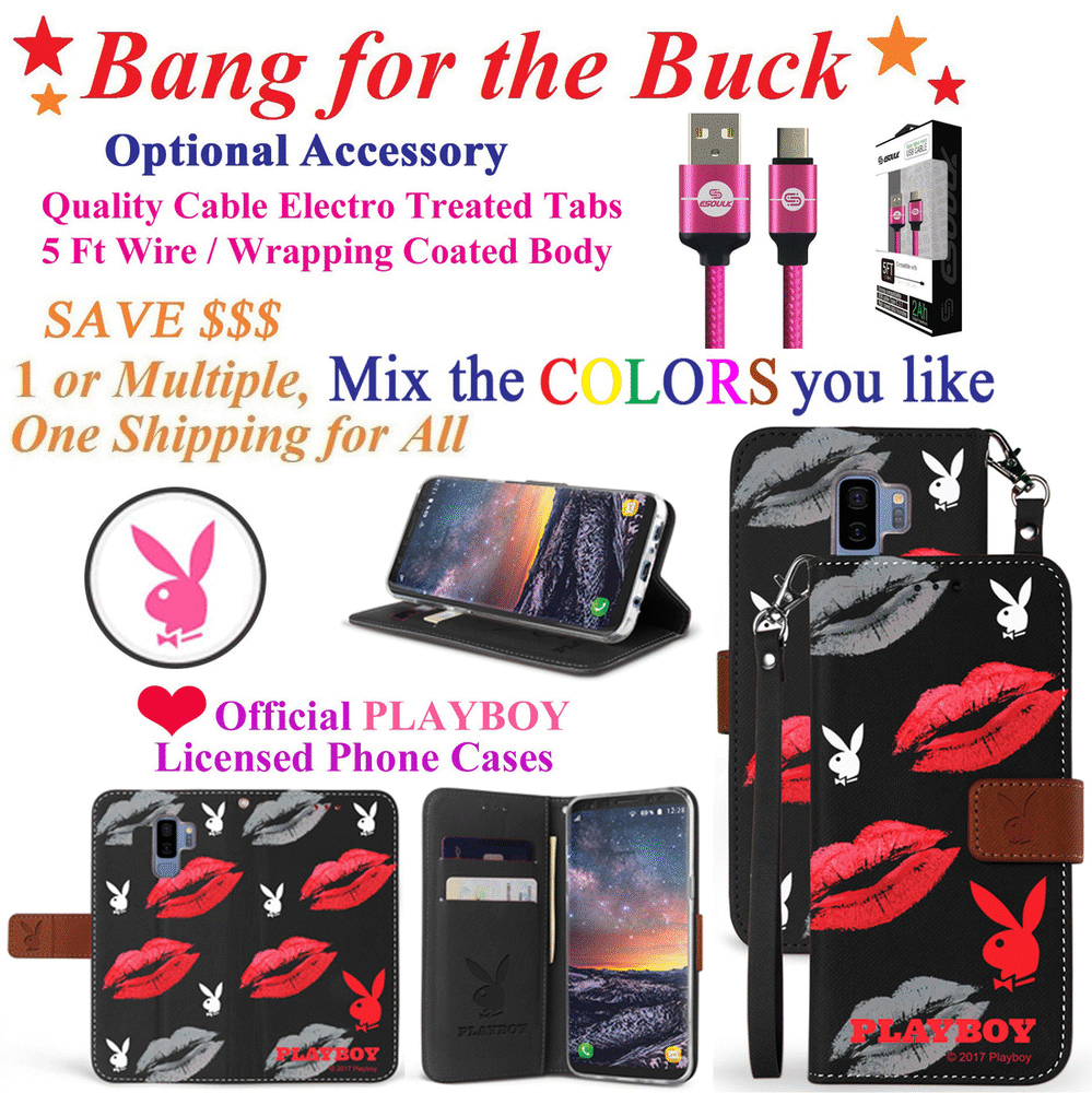 w/ Optional Pack + for 6.2" Samsung Galaxy S9 + PLUS Case Official PLAYBOY Phone Case Designed ...
