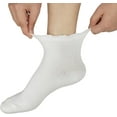 12 Pairs Ankle Ruffle Socks for Women – Soft Cotton Low Cut Crew Socks ...