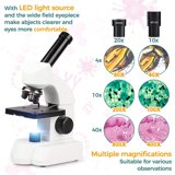 Microscope for Kids Beginners Children Student,Compound Biological ...