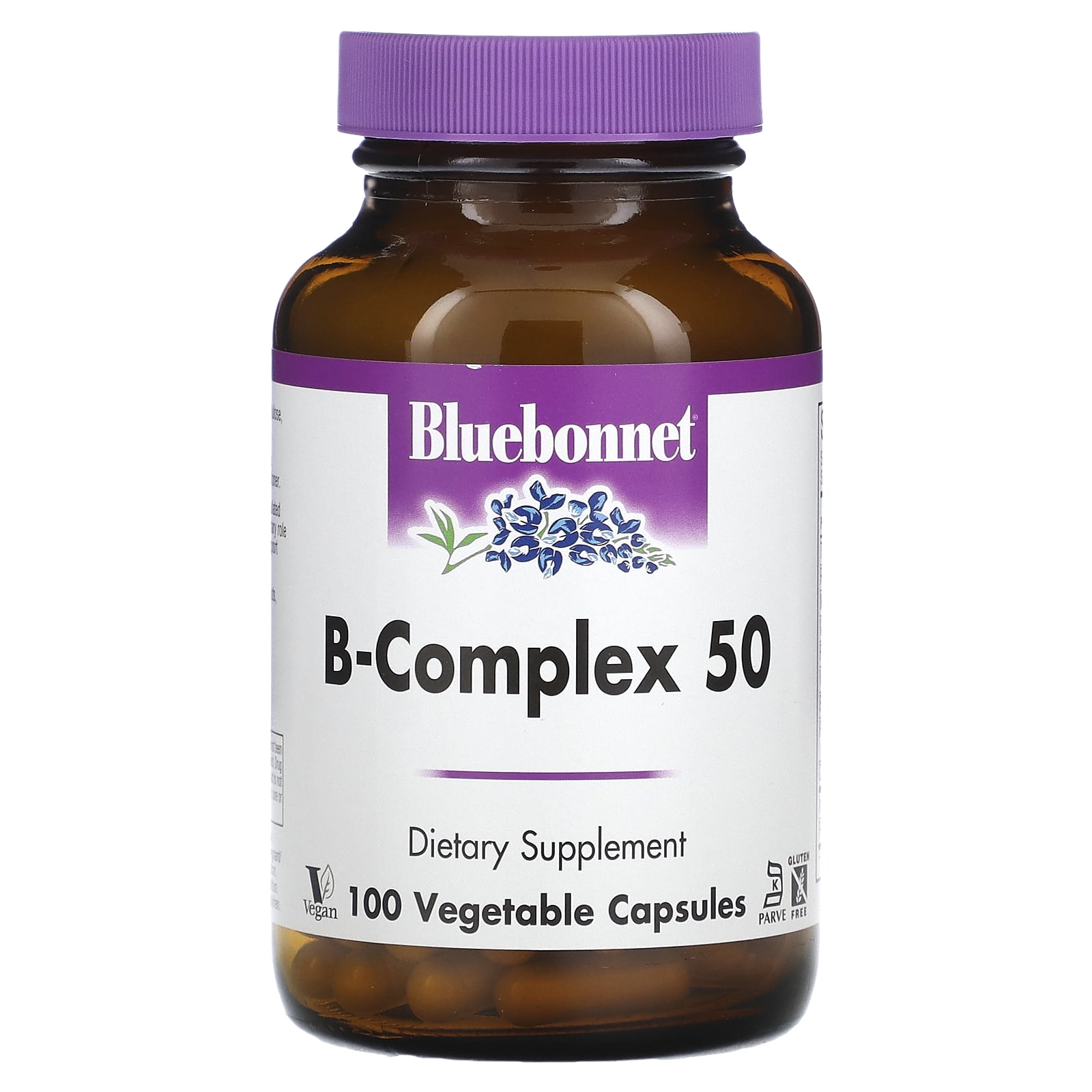 Bluebonnet Nutrition B-Complex 50 Vegetable Capsules, 100 Ct - Walmart.com