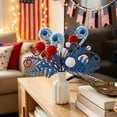 5PCS 4th of July Patriotic Flag Branches - Red White Blue Decorative ...