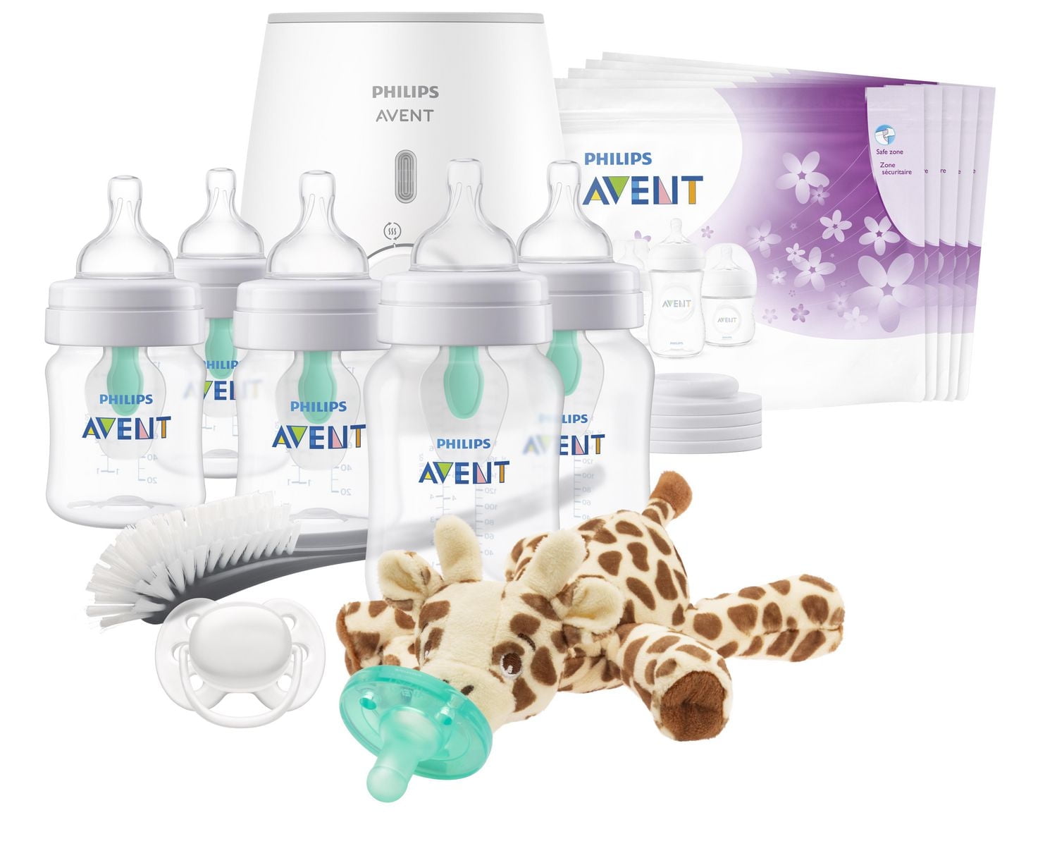 Biberon anti-colique Philips Avent avec évent AirFree Set cadeau tout ...